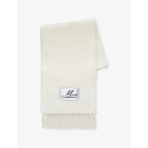 Marni Brand-patch Alpaca-blend Scarf - 00w03