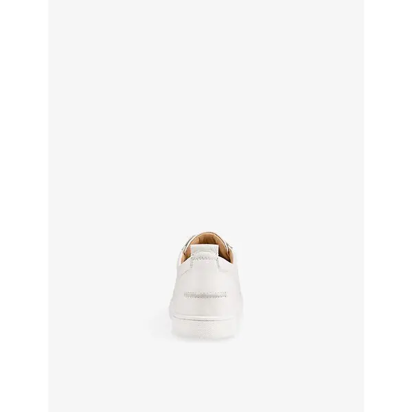 CHRISTIAN LOUBOUTIN Rantulow Grained Leather Sneakers - Latte