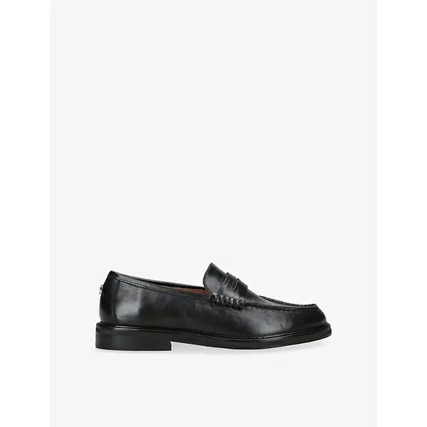 Steve Madden Madison Leather Loafers - Black
