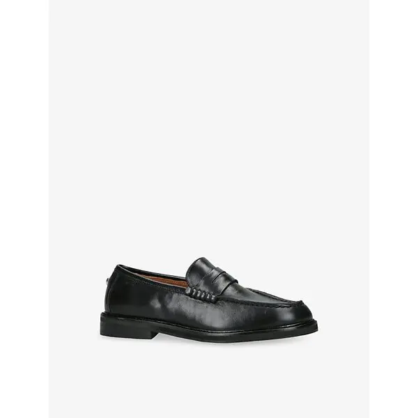 Steve Madden Madison Leather Loafers - Black