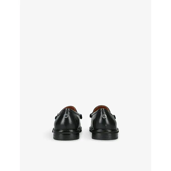 Steve Madden Madison Leather Loafers - Black