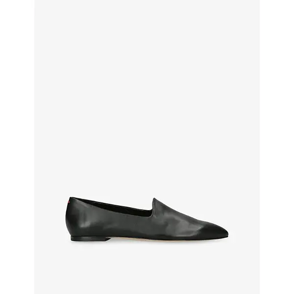 AeydĒ Vanna Leather Loafers - Black