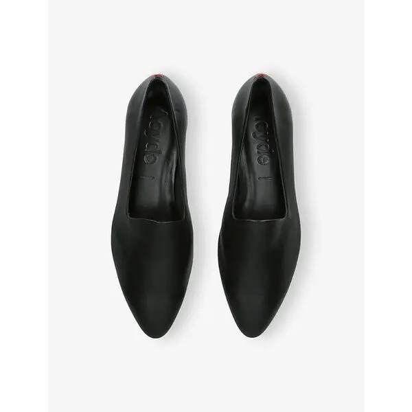 AeydĒ Vanna Leather Loafers - Black