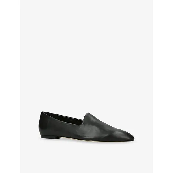 AeydĒ Vanna Leather Loafers - Black