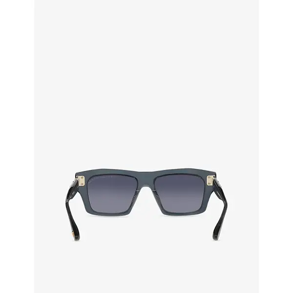 Dita Grandmaster-eight Rectangular Sunglasses - Silver