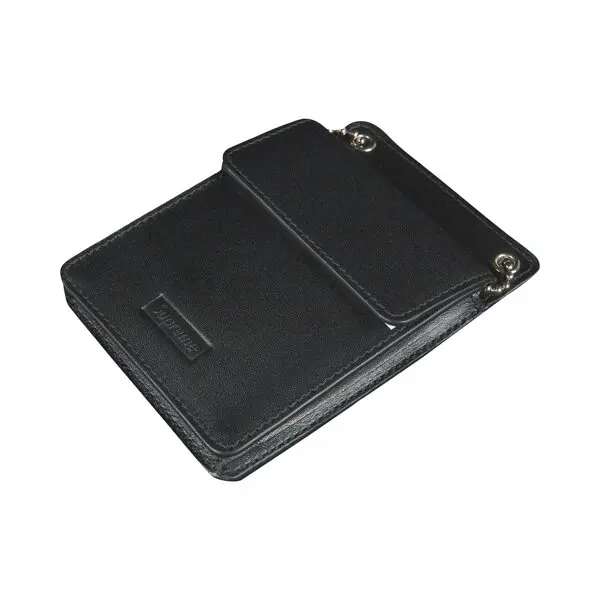 Supreme Leather Id Holder And Wallet - Black