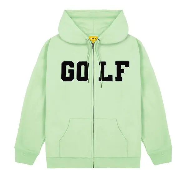 GOLF WANG College Cord Zip Up Hoodie - Green