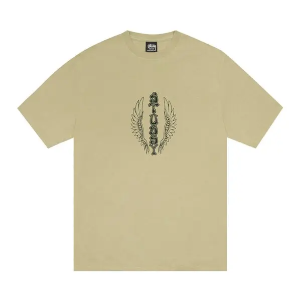 StÜssy Wes Wings Pigment Dyed Tee - Green