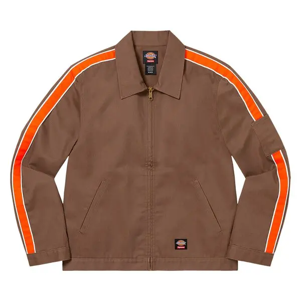 Supreme X Dickies Stripe Eisenhower Jacket - Brown