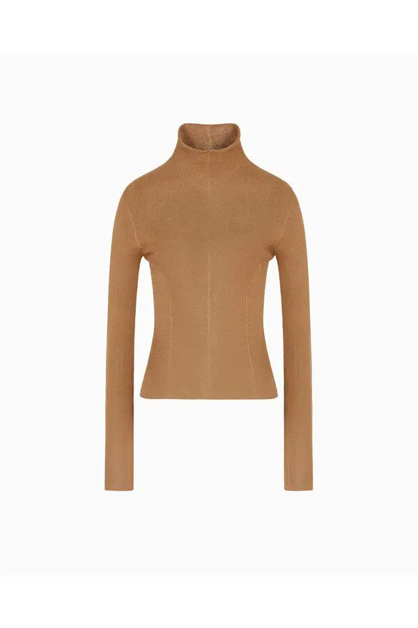 Giorgio Armani Mock-neck Silk Jumper