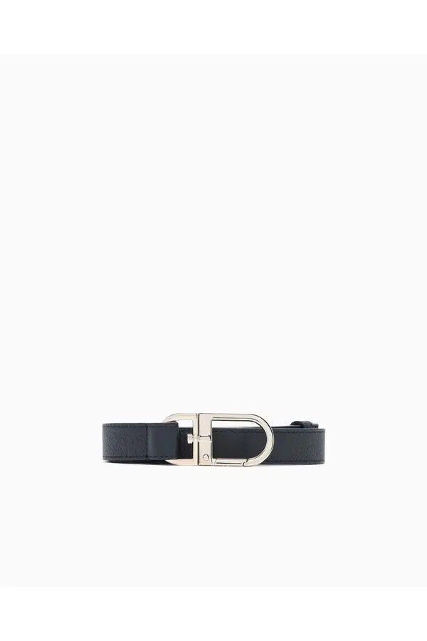 Giorgio Armani Pebbled Leather Belt - Black