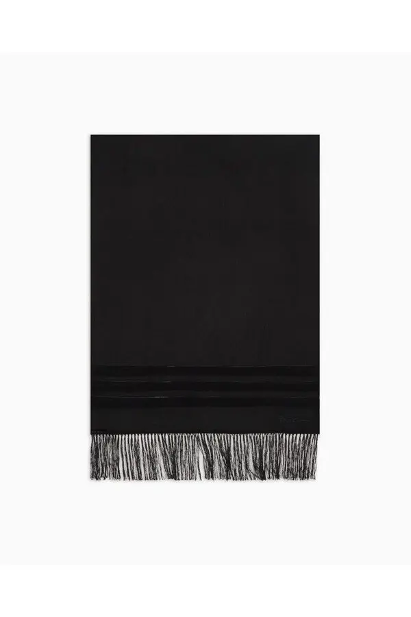 Giorgio Armani Silk Georgette Stole - Black