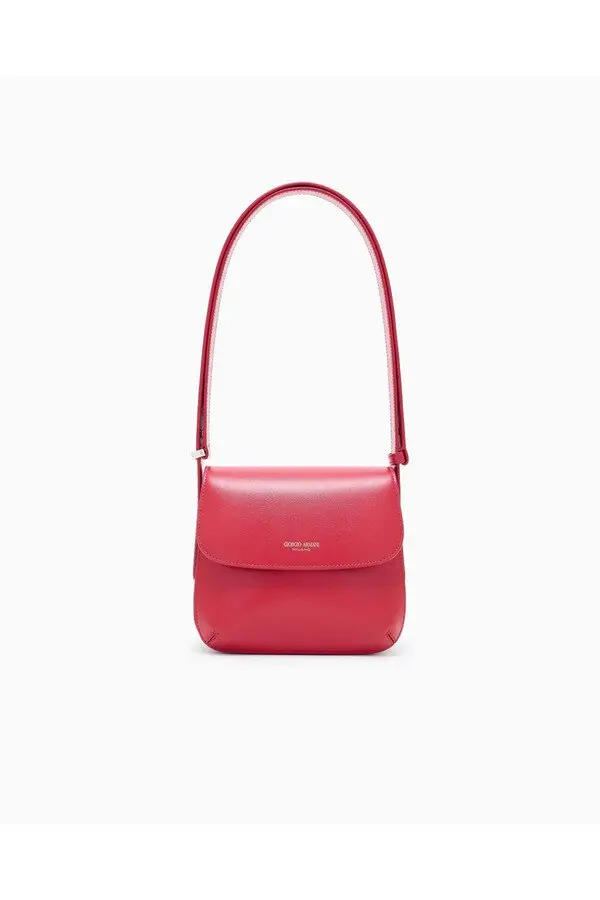Giorgio Armani Palmellato-leather La Prima Bag - Red