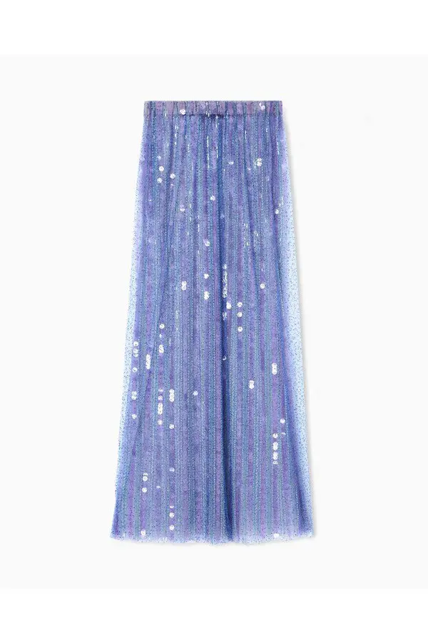 Giorgio Armani Long Skirt With Embroidery