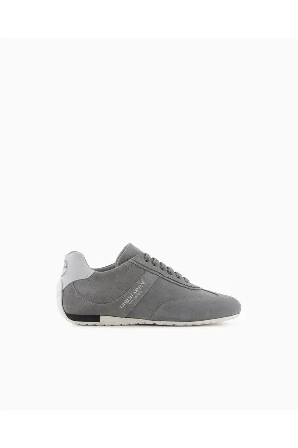 Giorgio Armani Suede Sneakers - Natural