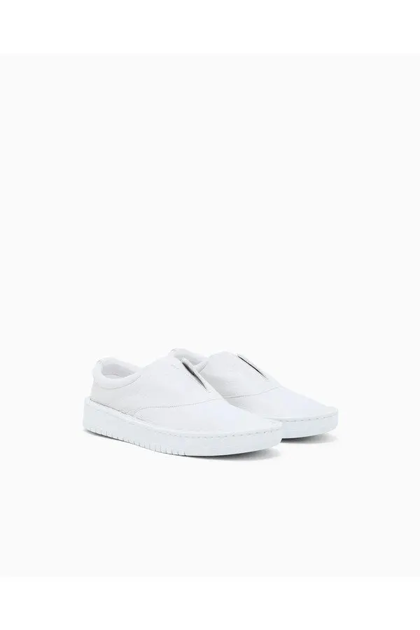 Giorgio Armani Deerskin Slip-ons - White
