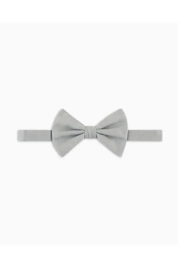 Giorgio Armani Silk Bow Tie - Grey