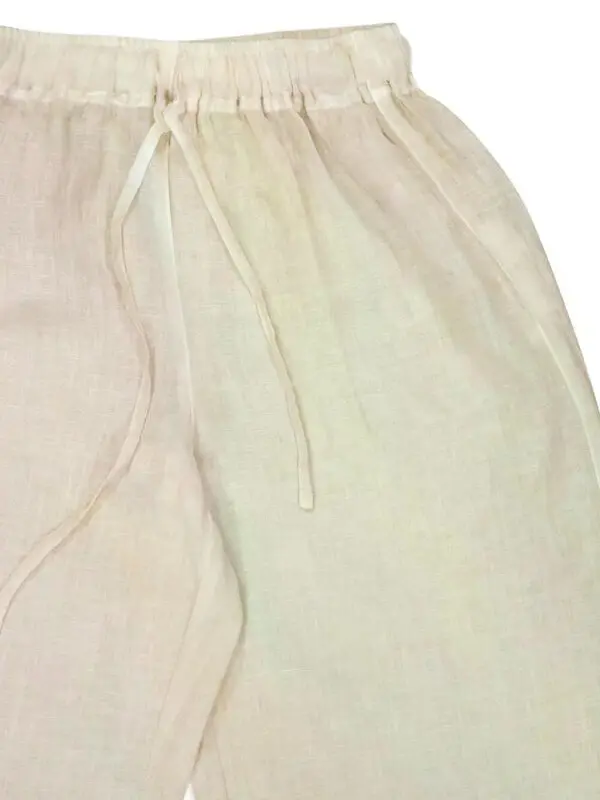 120% Lino Drawstring Linen Trousers