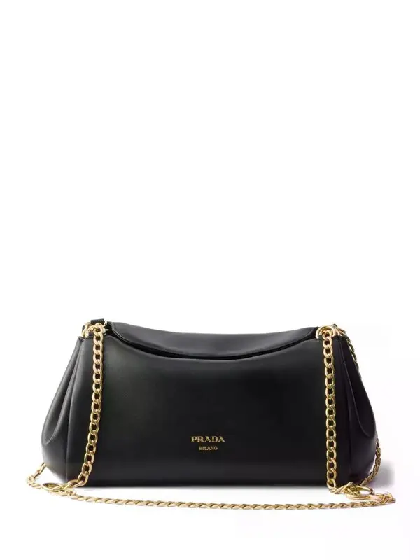 Prada Small Tumulte Shoulder Bag - Black