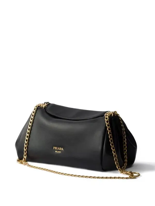 Prada Small Tumulte Shoulder Bag - Black