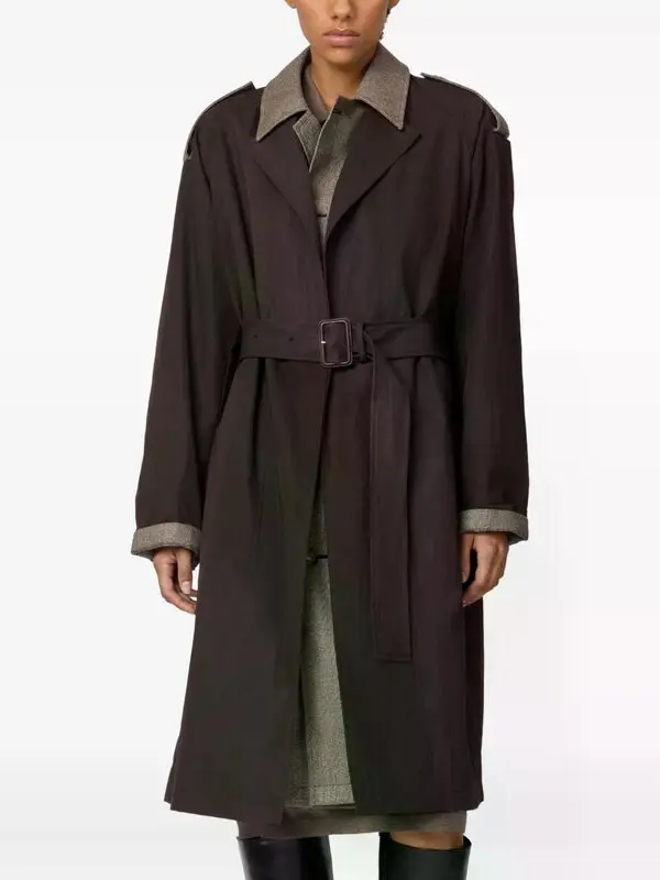 TOD'S 2-in-1 Belted Trench Coat