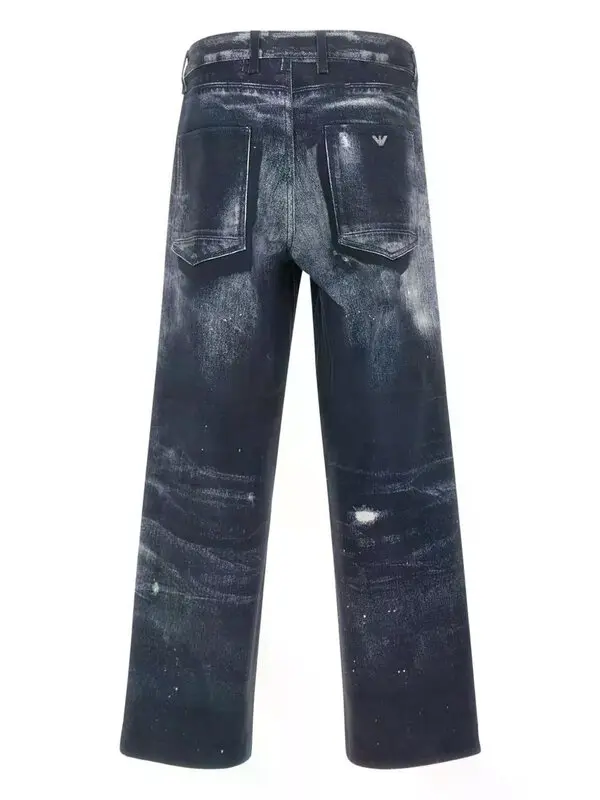 Emporio Armani Distressed Print Jeans