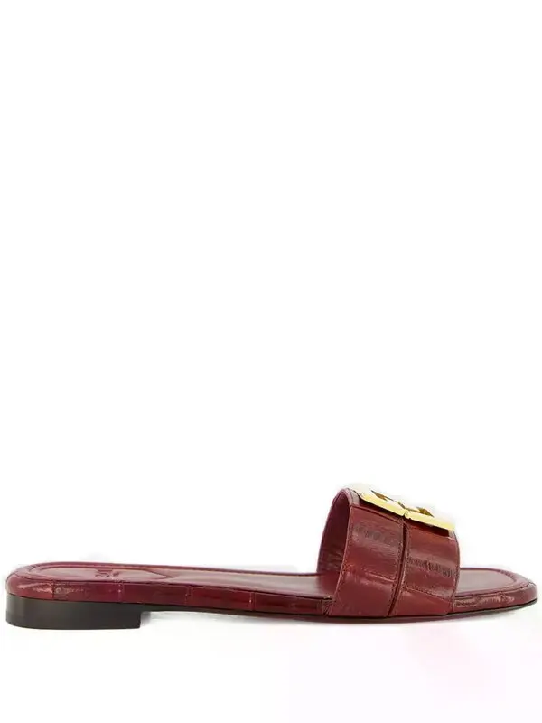 Fendi Ffold Logo Flat Sandals