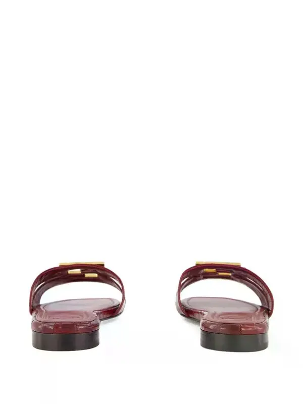 Fendi Ffold Logo Flat Sandals