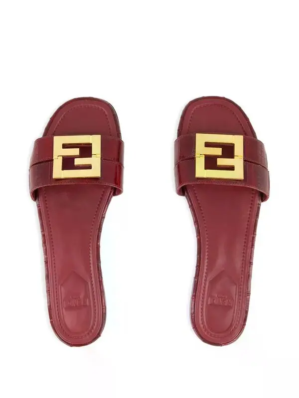 Fendi Ffold Logo Flat Sandals