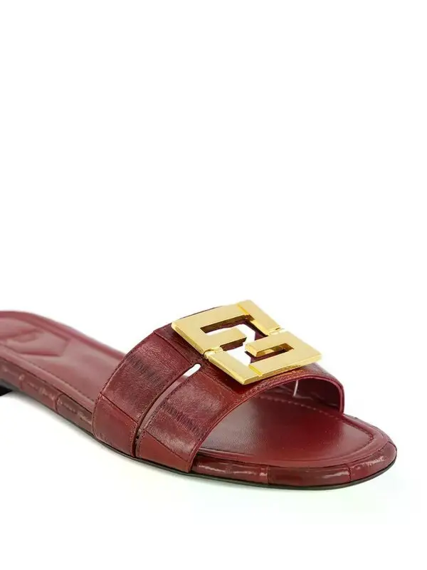 Fendi Ffold Logo Flat Sandals