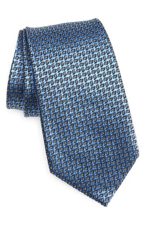 Zegna Mulberry Silk Neck Tie - Light Blue