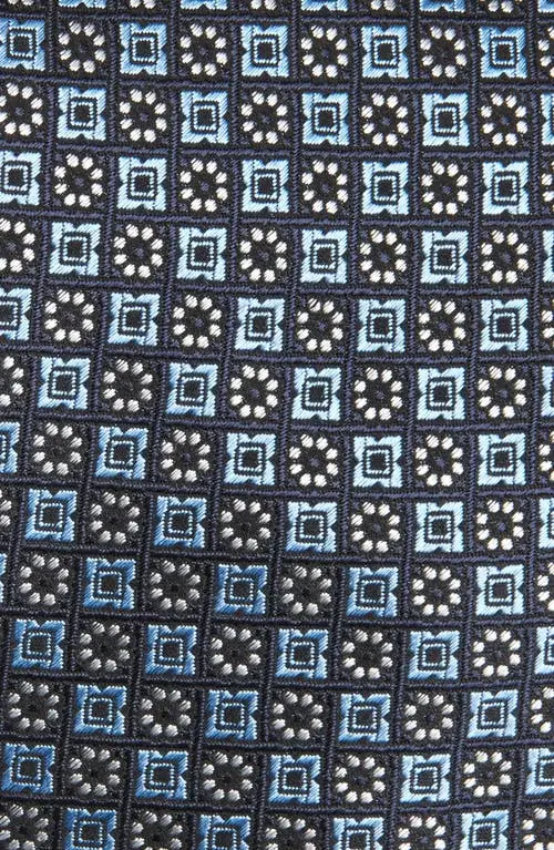 Zegna Medallion Mulberry Silk Tie