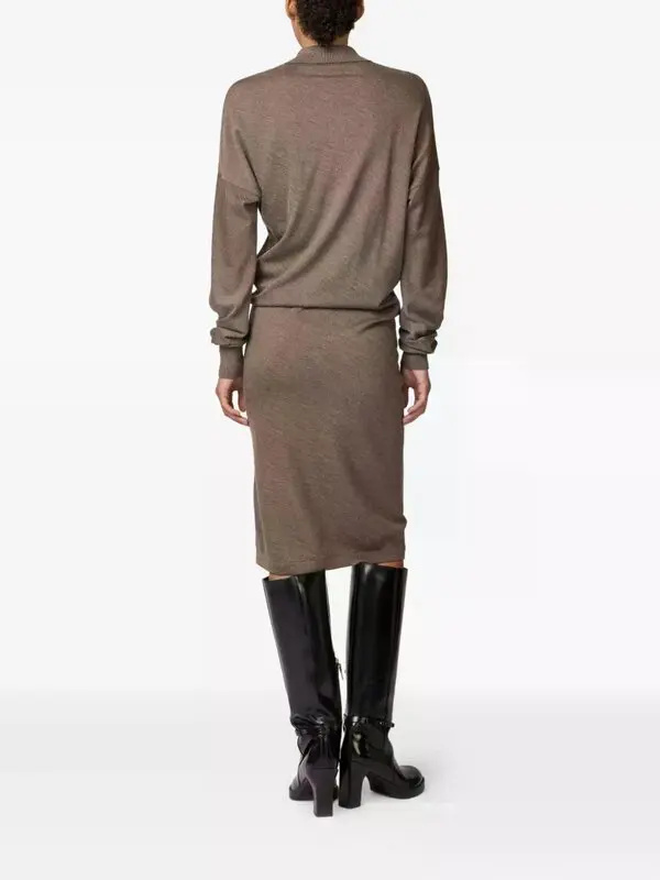 TOD'S Polo-neck Knitted Dress