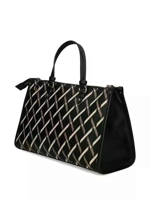 Armani Exchange Monogram Top-handle Tote Bag