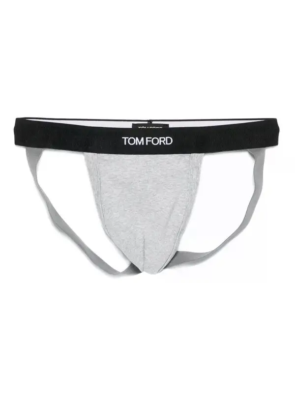 TOM FORD Logo Jockstrap - Grey