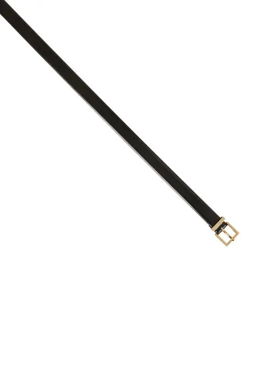 Sandro Smooth Leather Belt - Black