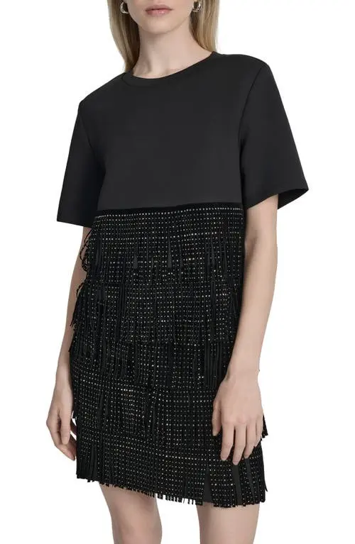 Dkny Stud Fringe T-shirt