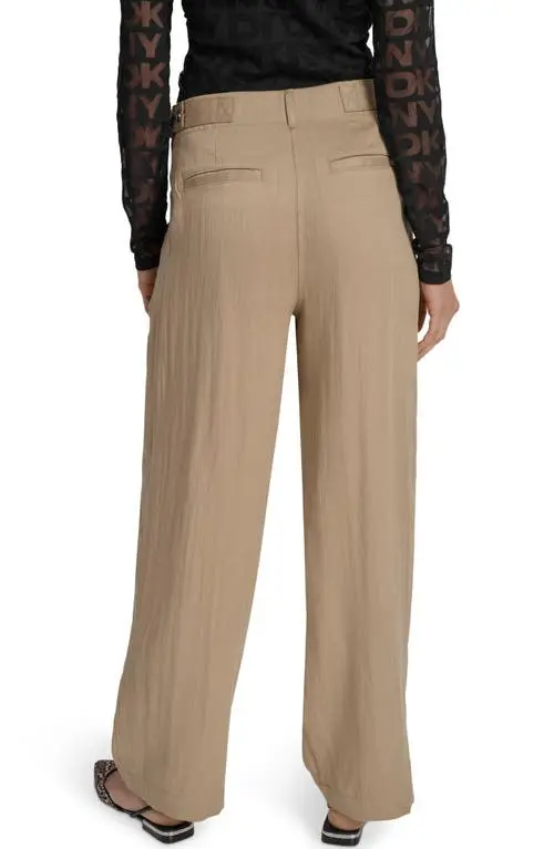 Dkny Weathered Twill Pleated Pants