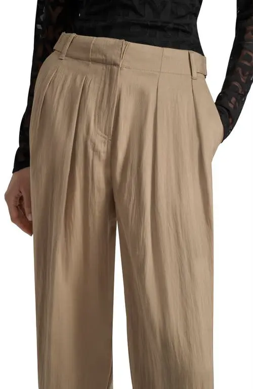 Dkny Weathered Twill Pleated Pants