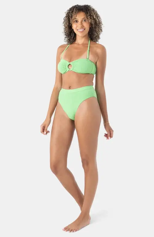 Roxy Haleiwa Bandeau Bikini Top - Vibrant Green