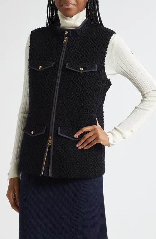 Moncler Fallavier Virgin Wool Down Vest - Dark Navy Blue