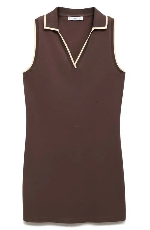 Mango Polo Mini Dress - Chocolate