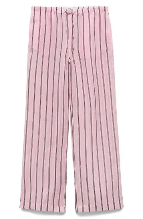 Mango Striped Wide Leg Pants