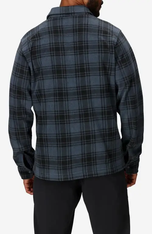 MARMOT Felton Long Sleeve Fleece Snap-up Shirt - Thunderhead Plaid