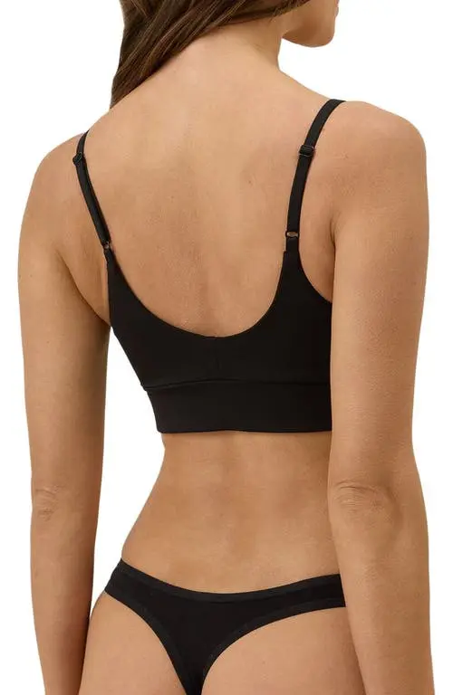 PACT Everyday Mid Rise Thong 5-pack - Black