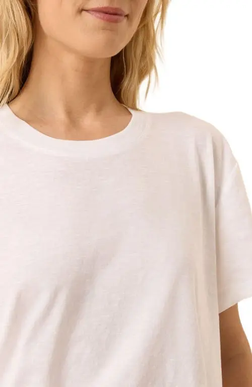 PACT Organic Cotton Featherweight Slub Relaxed Tee - White