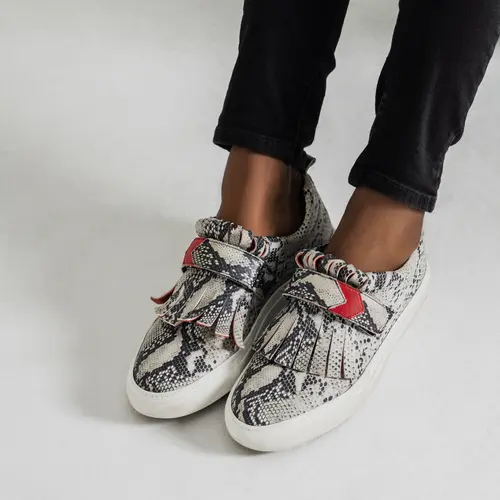 TIANNIA BARNES Serena Sneakers - Snakeskin