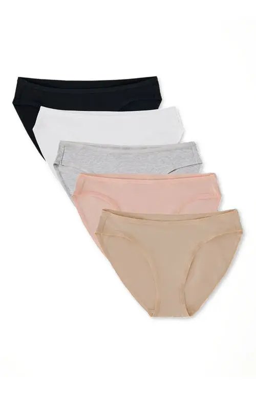 PACT Everyday Classic Fit Bikini 5-pack - Black