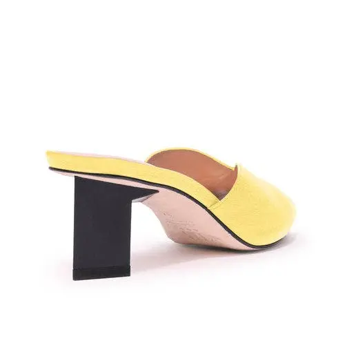 TIANNIA BARNES Tiffany Mule Sandals - Yellow