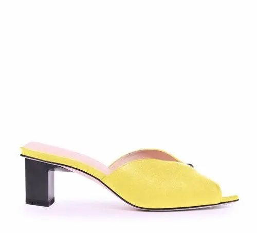 TIANNIA BARNES Tiffany Mule Sandals - Yellow